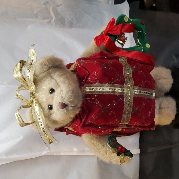 Holiday | Christmas Teddy Bear Free Standing Plush Holiday Decoration ...